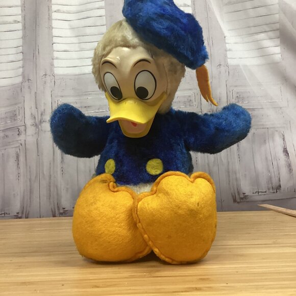 Disney | Toys | Vintage Disney Donald Duck Rubber Face Plush 5s | Poshmark